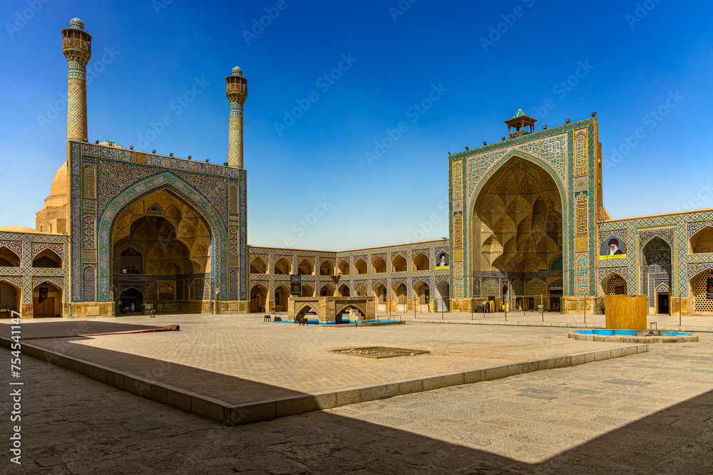 Iran. Isfahan. Jameh Mosque of Isfahan (also known as the Great Mosque ...