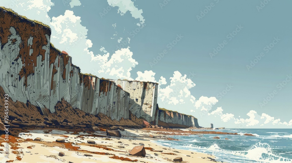 Landmarks vanish as coastal erosion worsens, highlighting the impact of ...