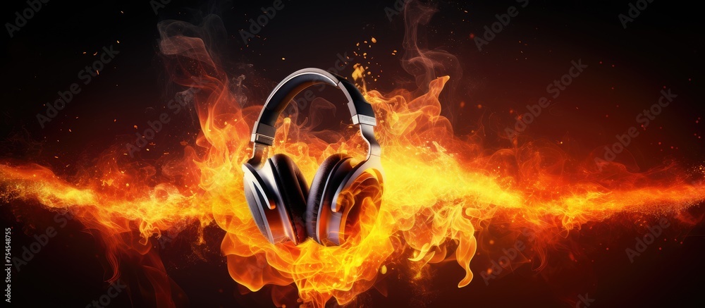 Dangerous Malfunction: Headphones Igniting in Fiery Flames, Technology ...