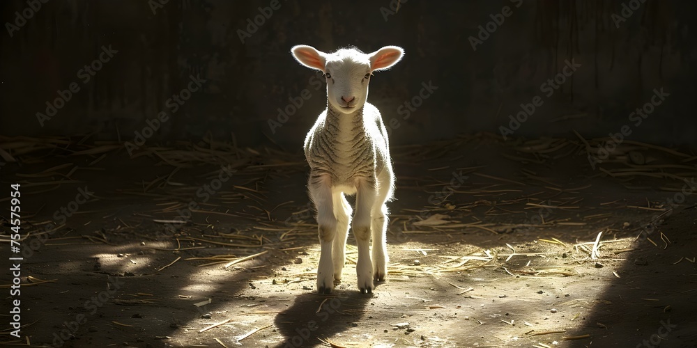 Sheep Silhouettes: A Play of Light and Shadows. Concept Silhouette ...