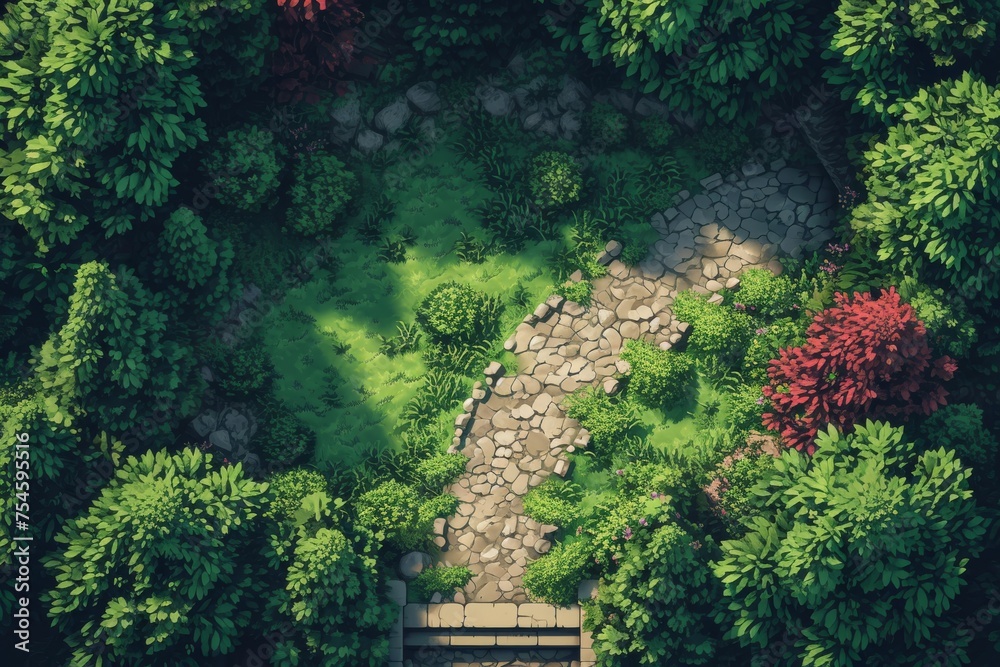 pixel map forest in the game. Pixelated forest for game map. pixelated ...
