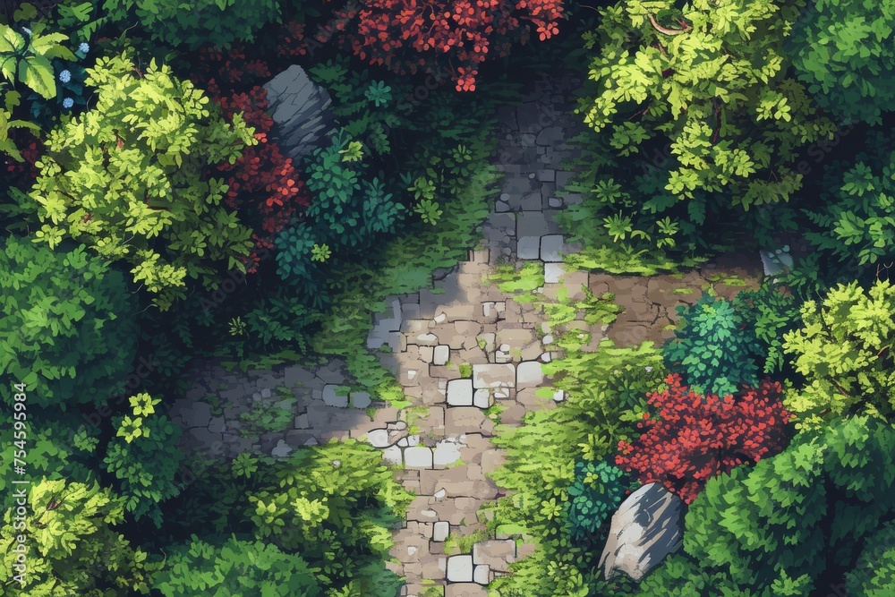 pixel map forest in the game. Pixelated forest for game map. pixelated ...