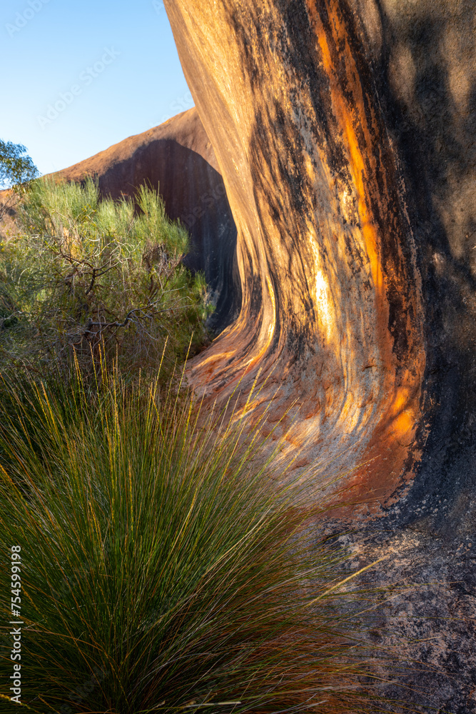 Elachbutting Rock in the eastern Wheatbelt region of Western Australia ...