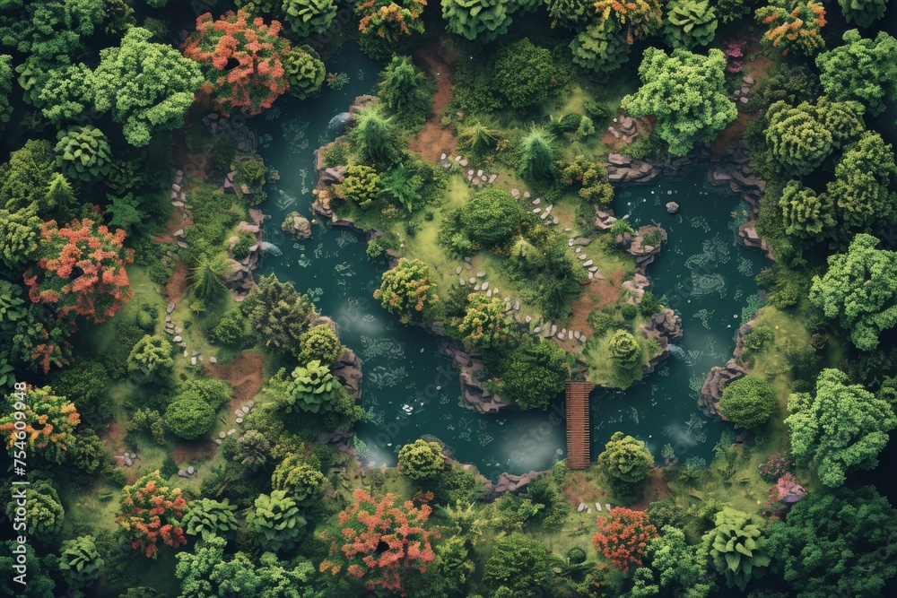 Pixelated village for game map. pixel map in the game. pixelated ...