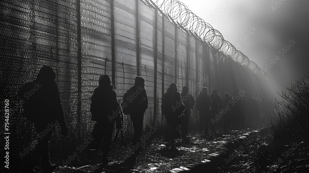 Migrant - immigrant - border crossing - migration - asylum - family ...