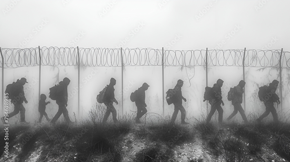 Migrant - immigrant - border crossing - migration - asylum - family ...