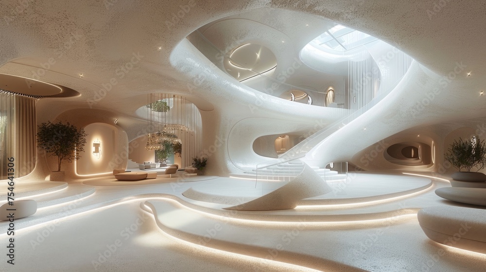 Hybrid architectural design merging the mystical ambiance of Gothic ...