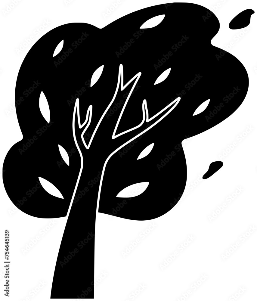 damage illustration trunk silhouette storm logo windy icon tornado ...