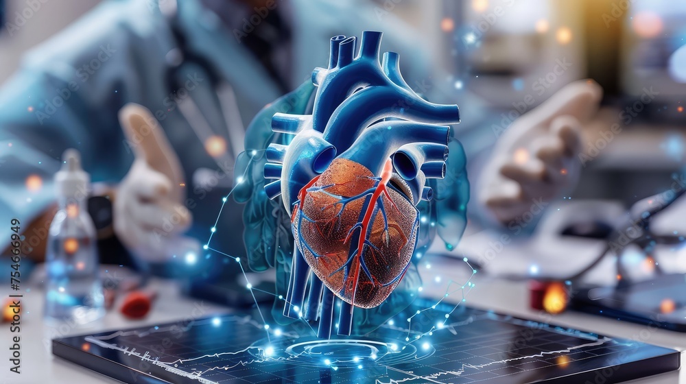 Cardiovascular Health, Illustrate heart health and cardiovascular care ...