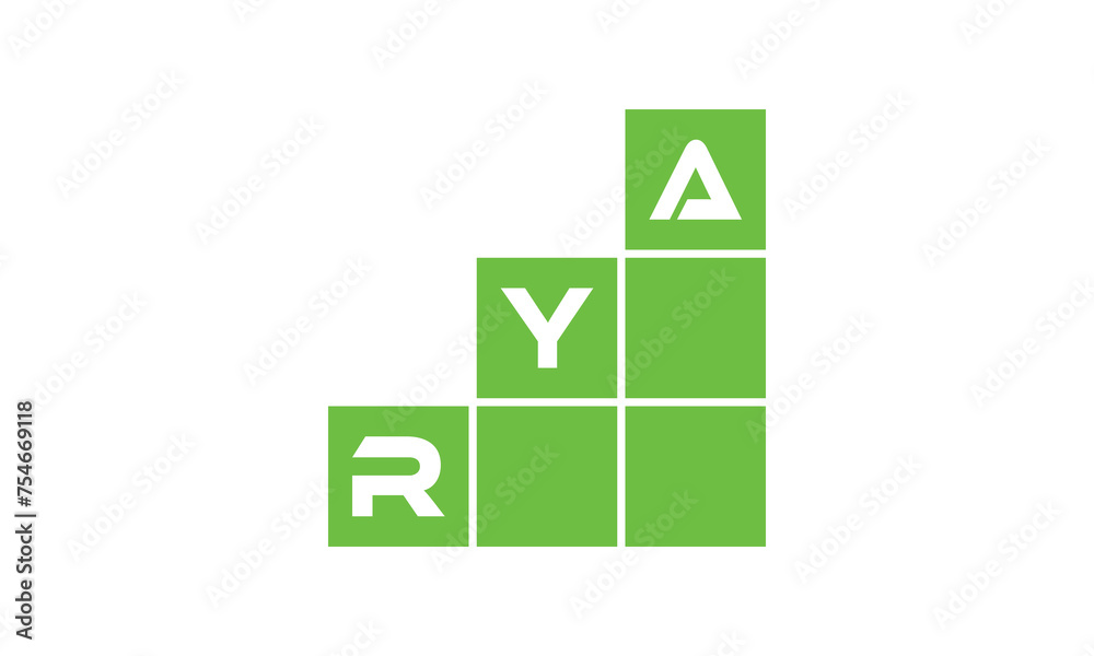RYA initial letter financial logo design vector template. economics ...