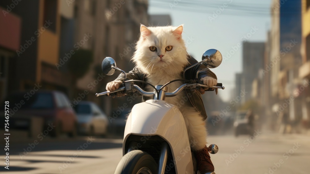 Portrait raider cat,raider cat is a cute cat and a funny, good-humored ...