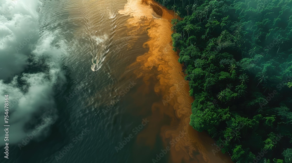 Illustrate the impact of human activities on the environment, from ...