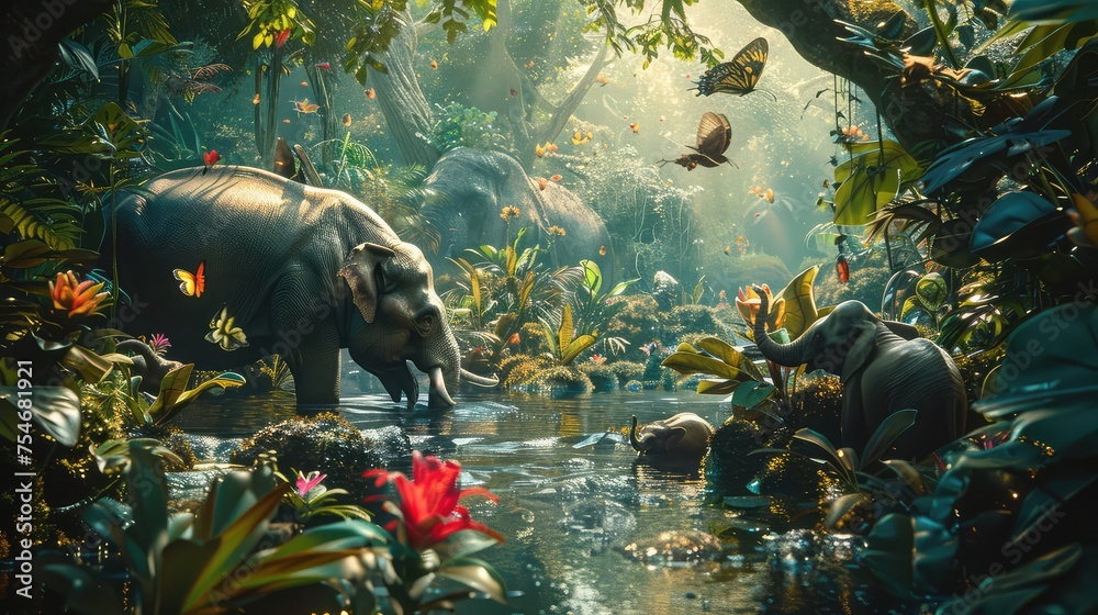 Saving Species, Depict conservation efforts to protect endangered ...