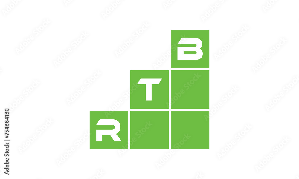 RTB initial letter financial logo design vector template. economics ...