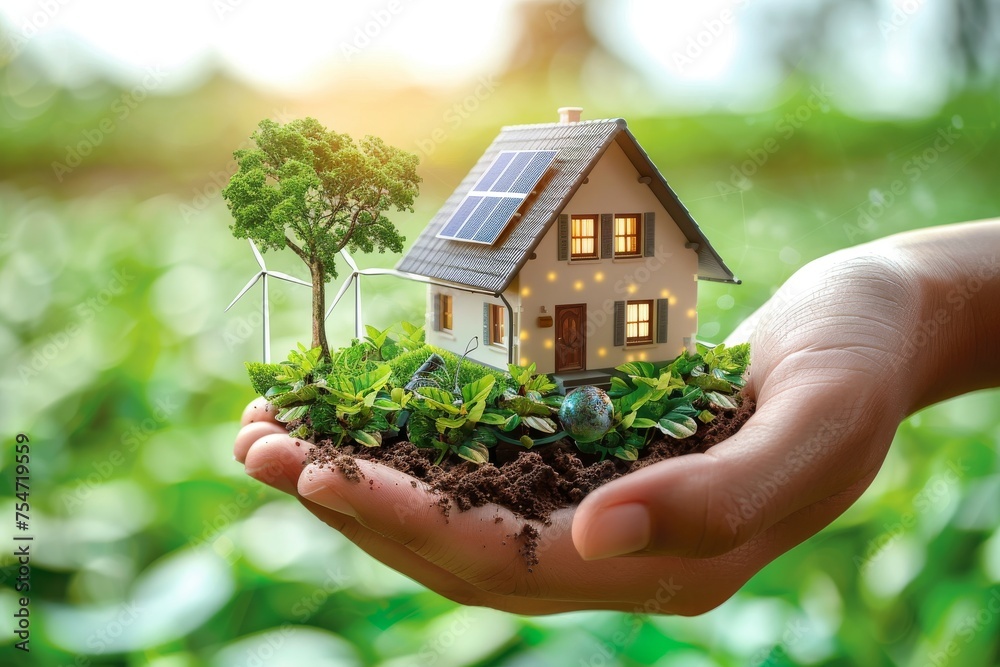 Smart Home Sustainable architecture EV Wallbox & Home automation ...