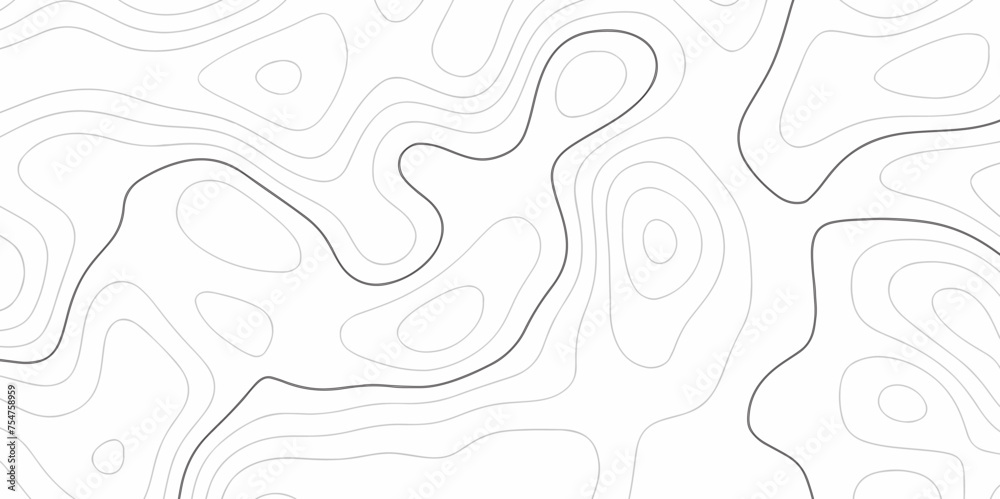 Modern Topographic map background geographic line map with elevation ...