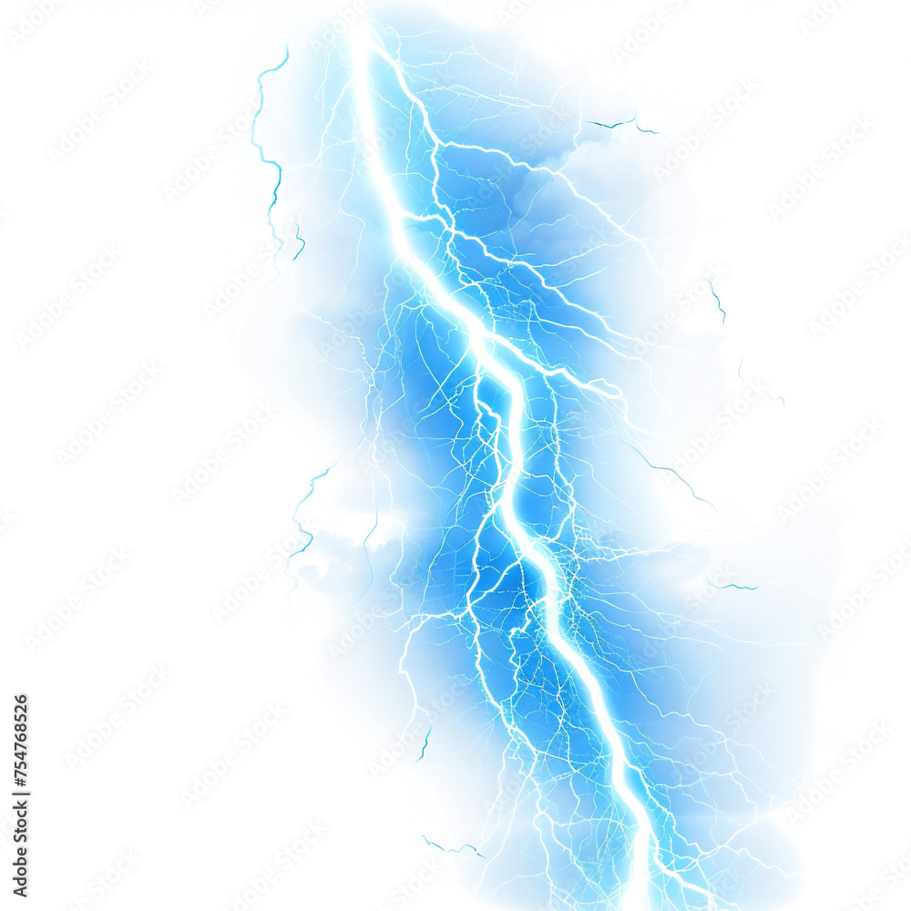 blue lightning flashes on a plain white background. PNG file Stock ...