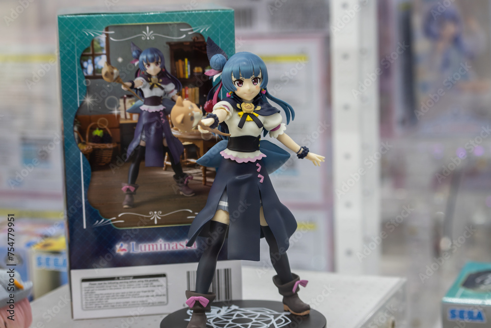 Tokyo, Japan, November 6 2023 : Collectible Anime Figure Display in ...