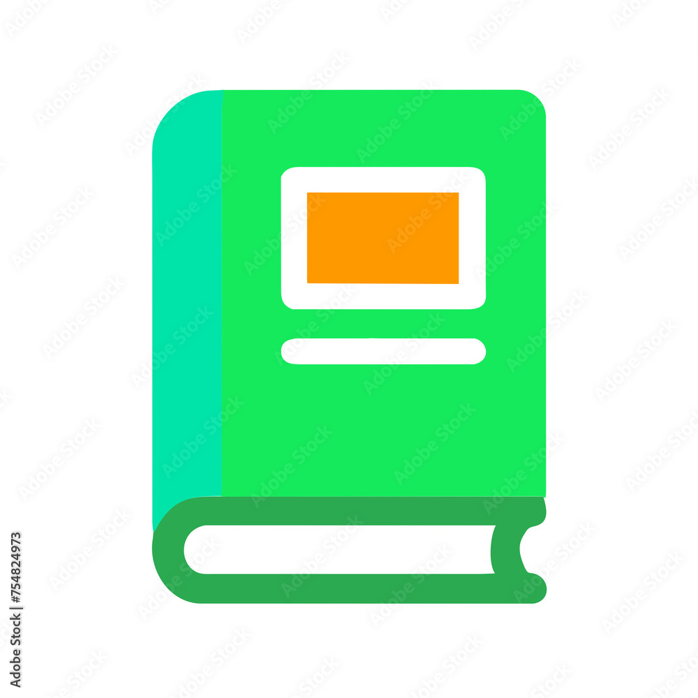 book icon, reading symbol, literature graphic, education emblem ...