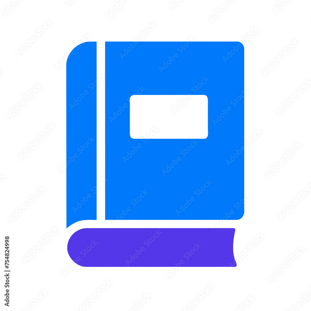 book icon, reading symbol, literature graphic, education emblem ...