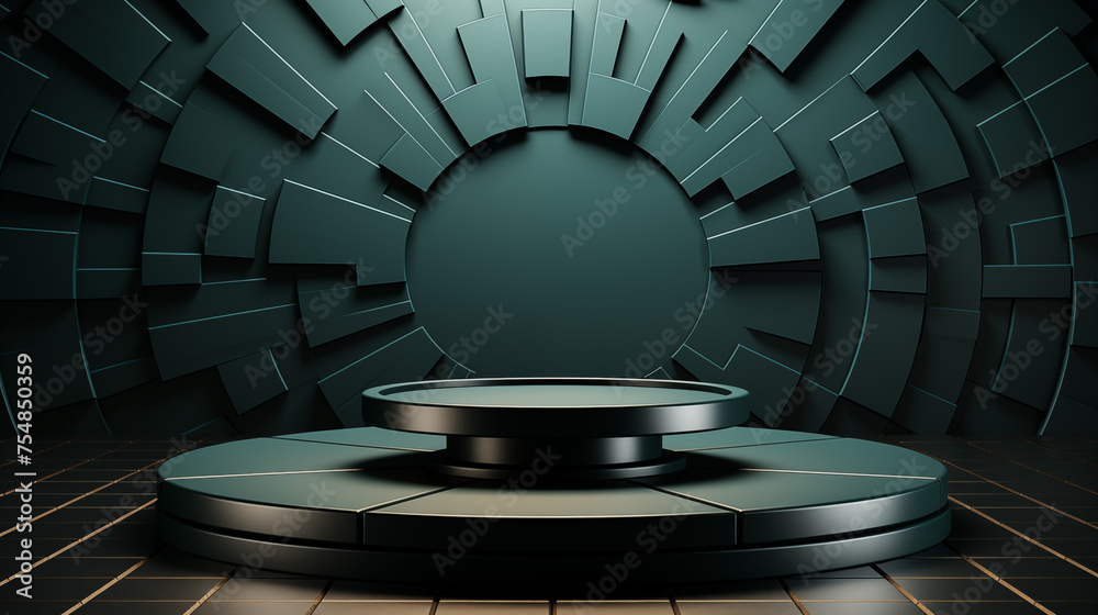 Realistic 3d background with podium. Abstract minimal scene mockup ...