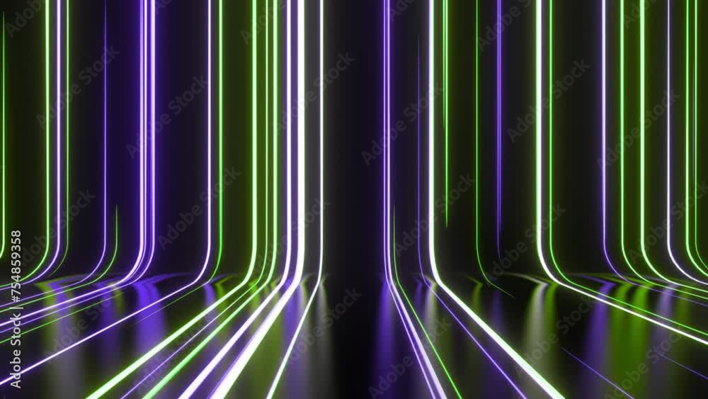 Falling Abstract Colorful Rain Streaks Looping Background. Colorful ...