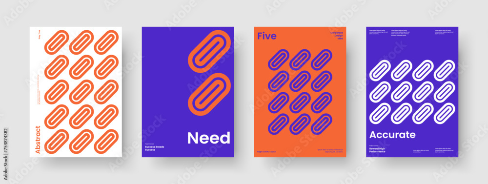 Modern Report Layout. Abstract Banner Template. Isolated Business ...