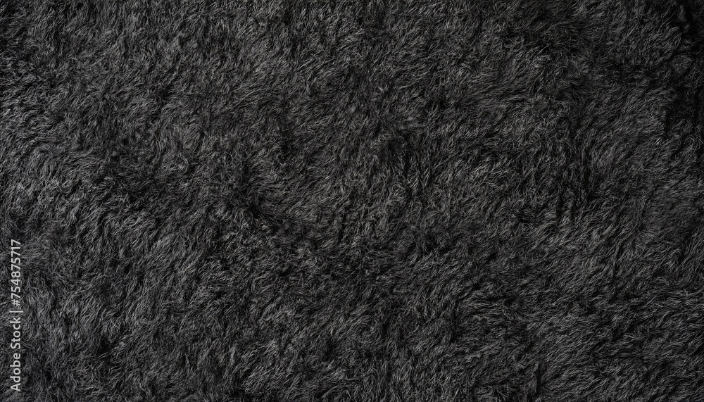 Black wool texture background, dark natural sheep wool, black seamless ...