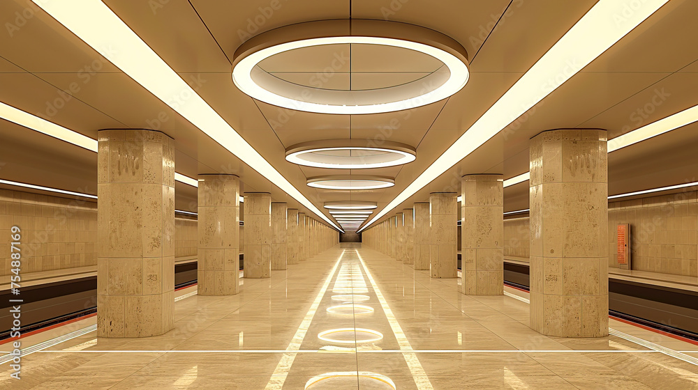 Futuristic Subway Station Design with Cross Station Style and ...