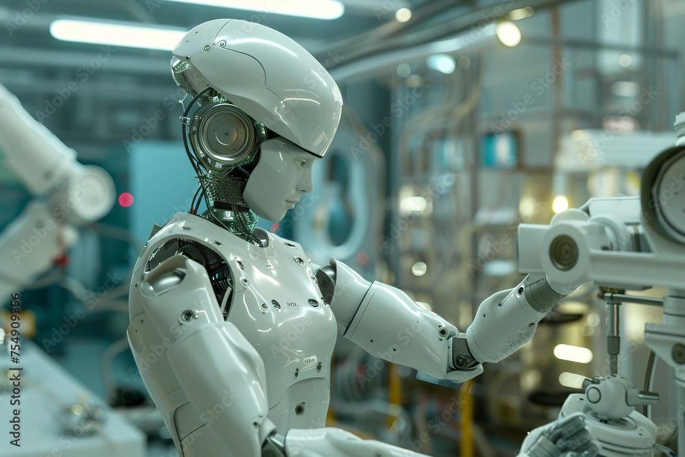 Robo-Girl Takes Over the World A Futuristic Female AI Takes Control ...