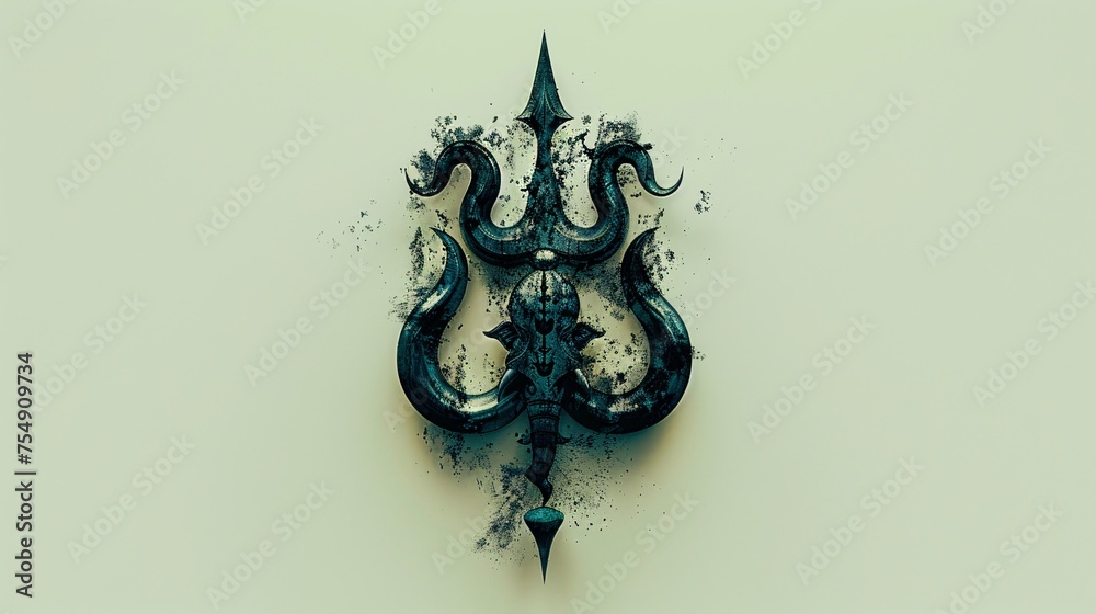 Mystical Blue Hindu Symbol A Rare and Powerful Talisman for the New ...