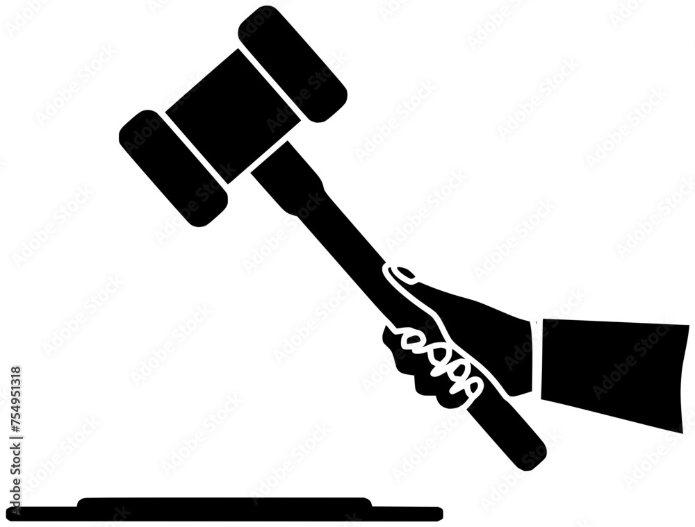 law illustration document silhouette lawyer logo justice icon legal ...