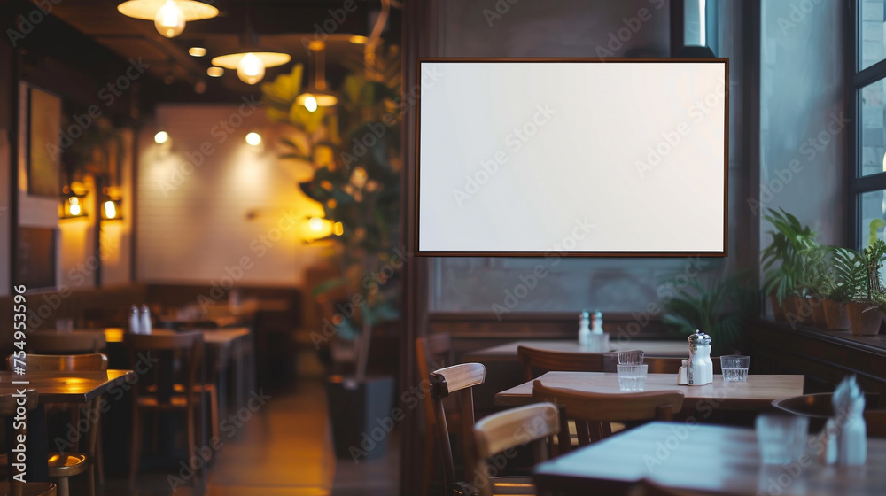 Restaurant menu board blank mockup showcase your menu items and prices ...