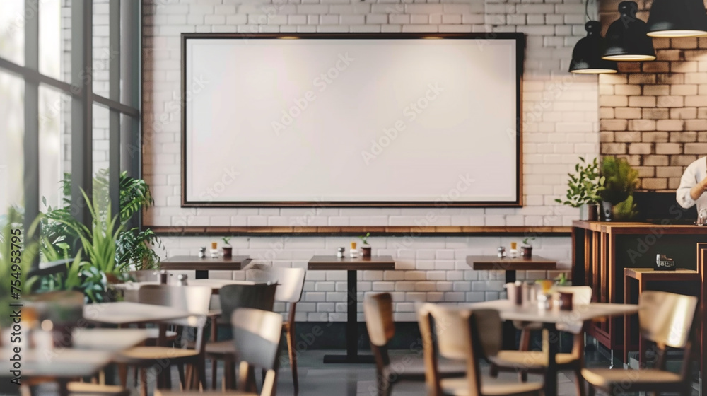 Restaurant menu board blank mockup showcase your menu items and prices ...