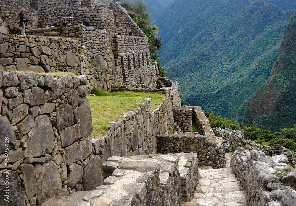 Architectural details of the characteristic stone houses in the famous ...