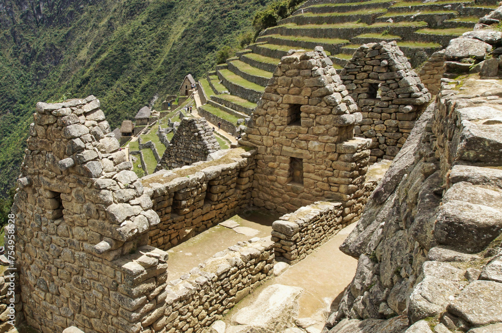 Overview of the characteristic stone houses in the famous 15th century ...