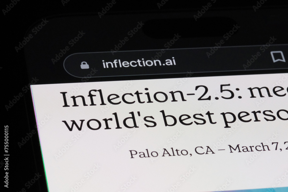 Shanghai,China-March 10th 2024: Inflection-2.5 AI model on Inflection ...