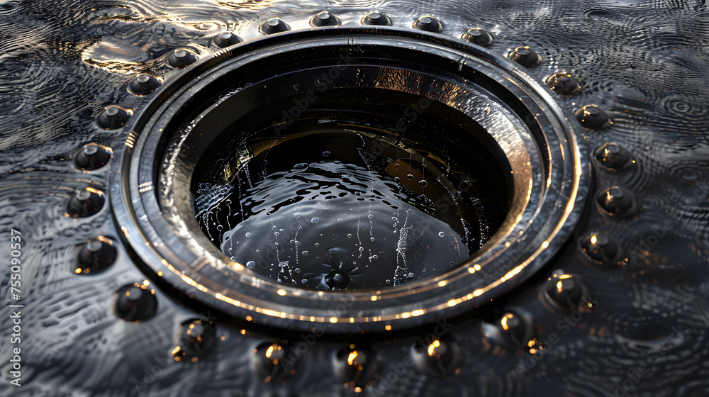 a rotating clock and gears with a black background, in the style of ...
