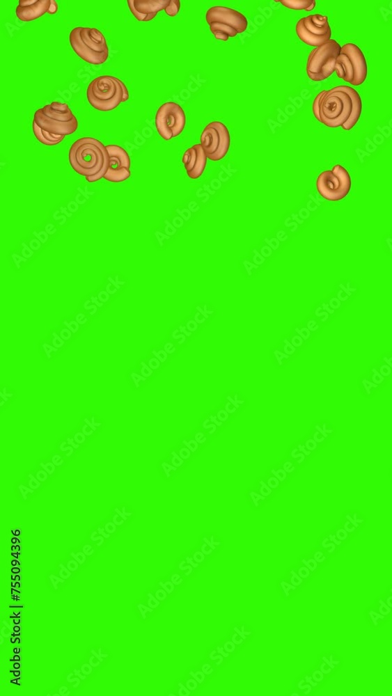 Rain emoji poop on green screen. 3D animation. Vertical video. Concept ...