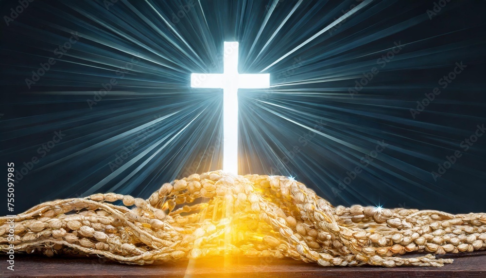 shining cross isolated on transparent background riligious symbol ...