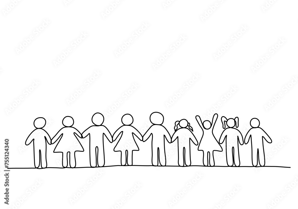 Group of people forming team. Concept for diversity and inclusion theme ...