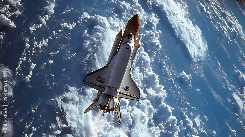 The space shuttle is a reusable spacecraft that was used by NASA to ...