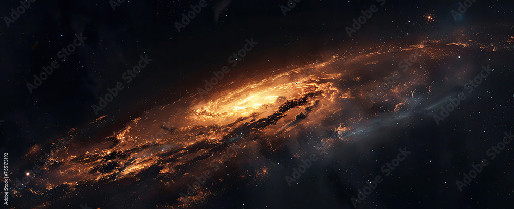 A breathtaking view showcasing the vast and vibrant galaxy full of ...