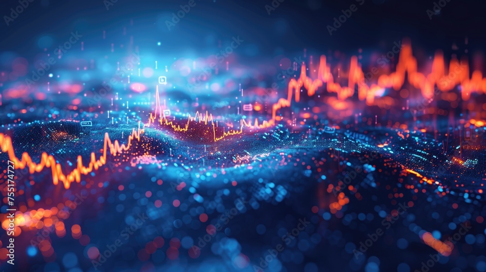 red candlestick pattern charts, trading analysis, stock market ...