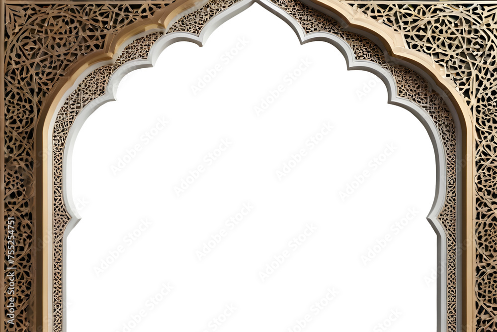 Islamic Border Frame Png Transparent Background Stock Illustration ...