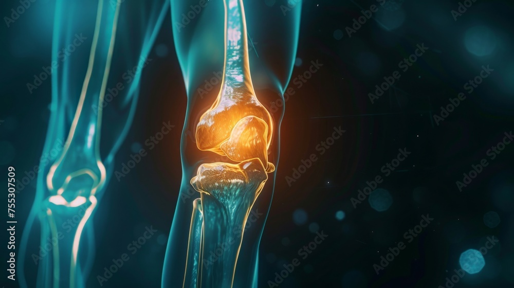 A film x-ray of the left knee lateral view showed the kneecap (patella ...