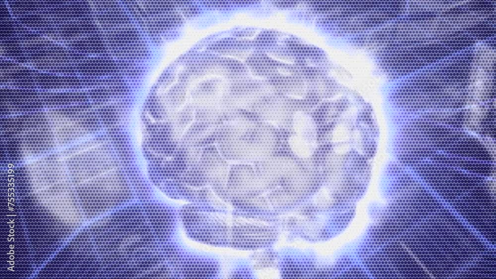 animated moving motion background showing anatomy of a rotating human ...