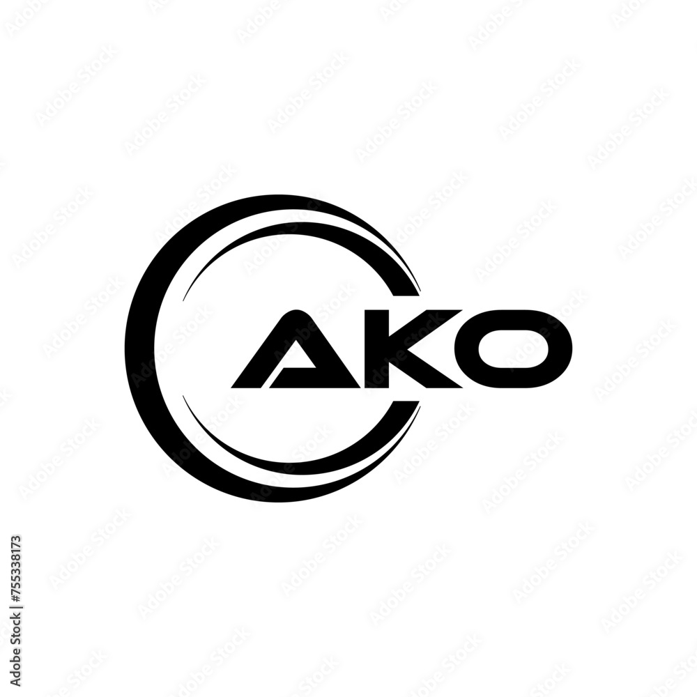 AKO Letter Logo Design, Inspiration for a Unique Identity. Modern ...