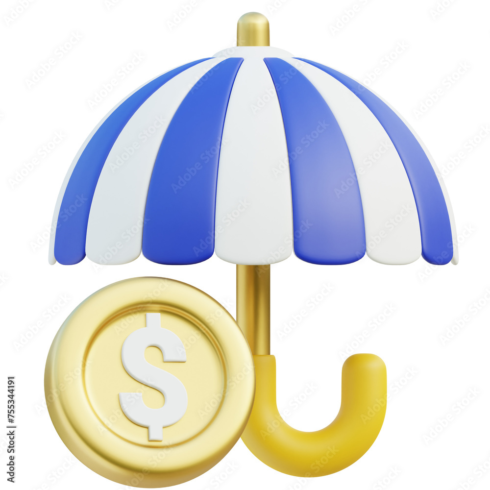 Financial Insurance 3d, 3d icon, 3d illustration, style, render ...