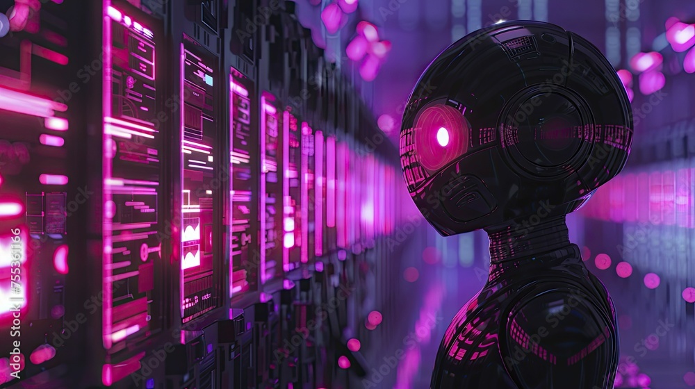 An animated portrayal of an AI system refusing to perform an action it ...